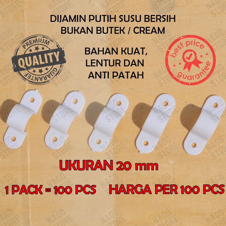 Jual TIPE ADZ724 KLEM CLAMP PIPA PVC CONDUIT LISTRIK OMEGA PLASTIK ...