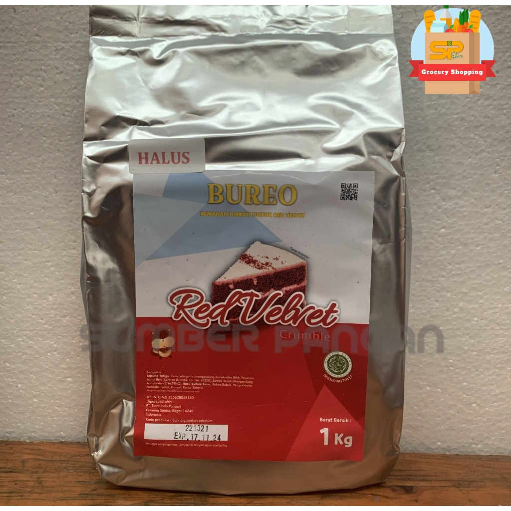 Jual BUREO RED VELVET / COOKIES CRUMB / BUBUK BISKUIT CRUMB COOKIES ...