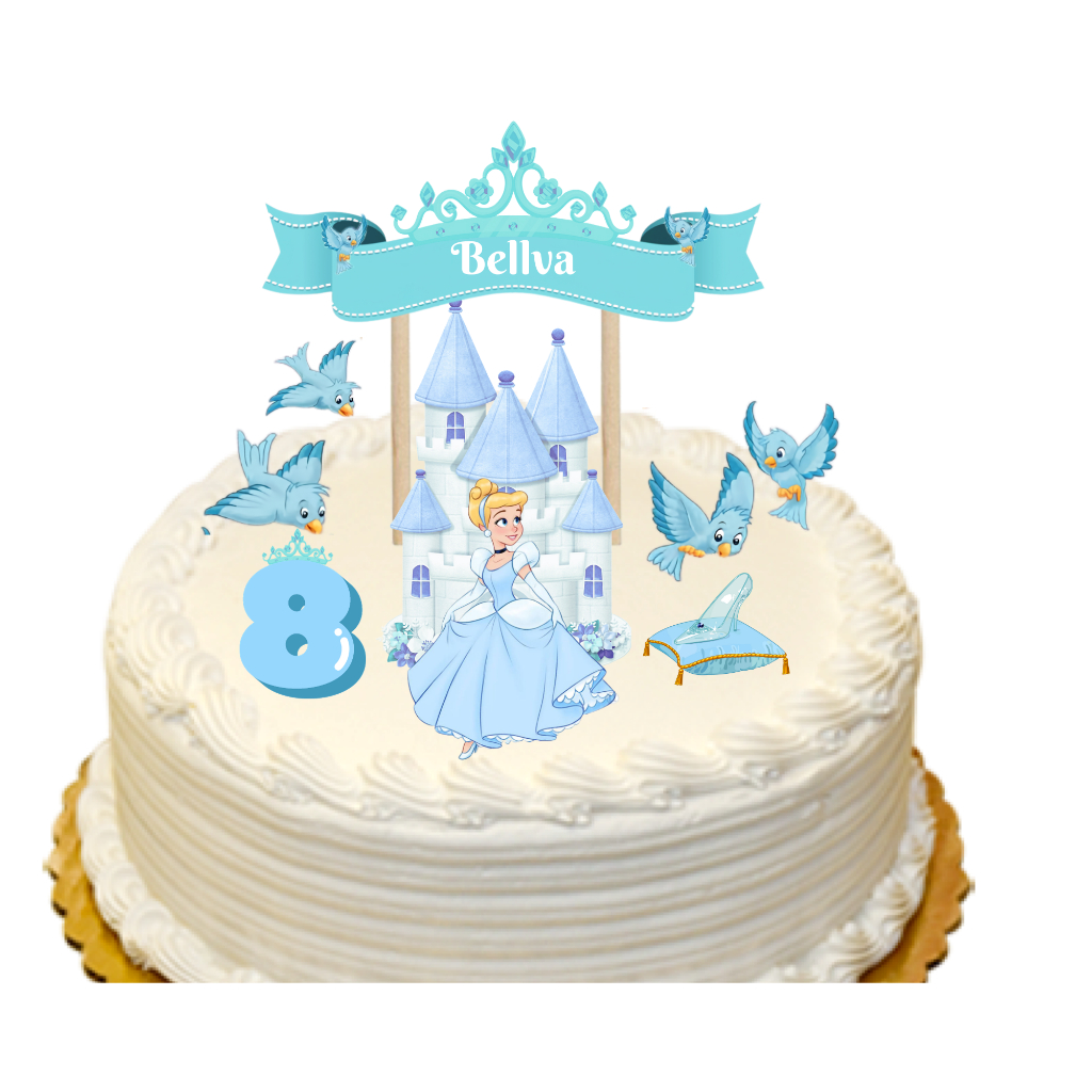 Jual topper cake princess/topper putri /hiasan kue/topper happy ...