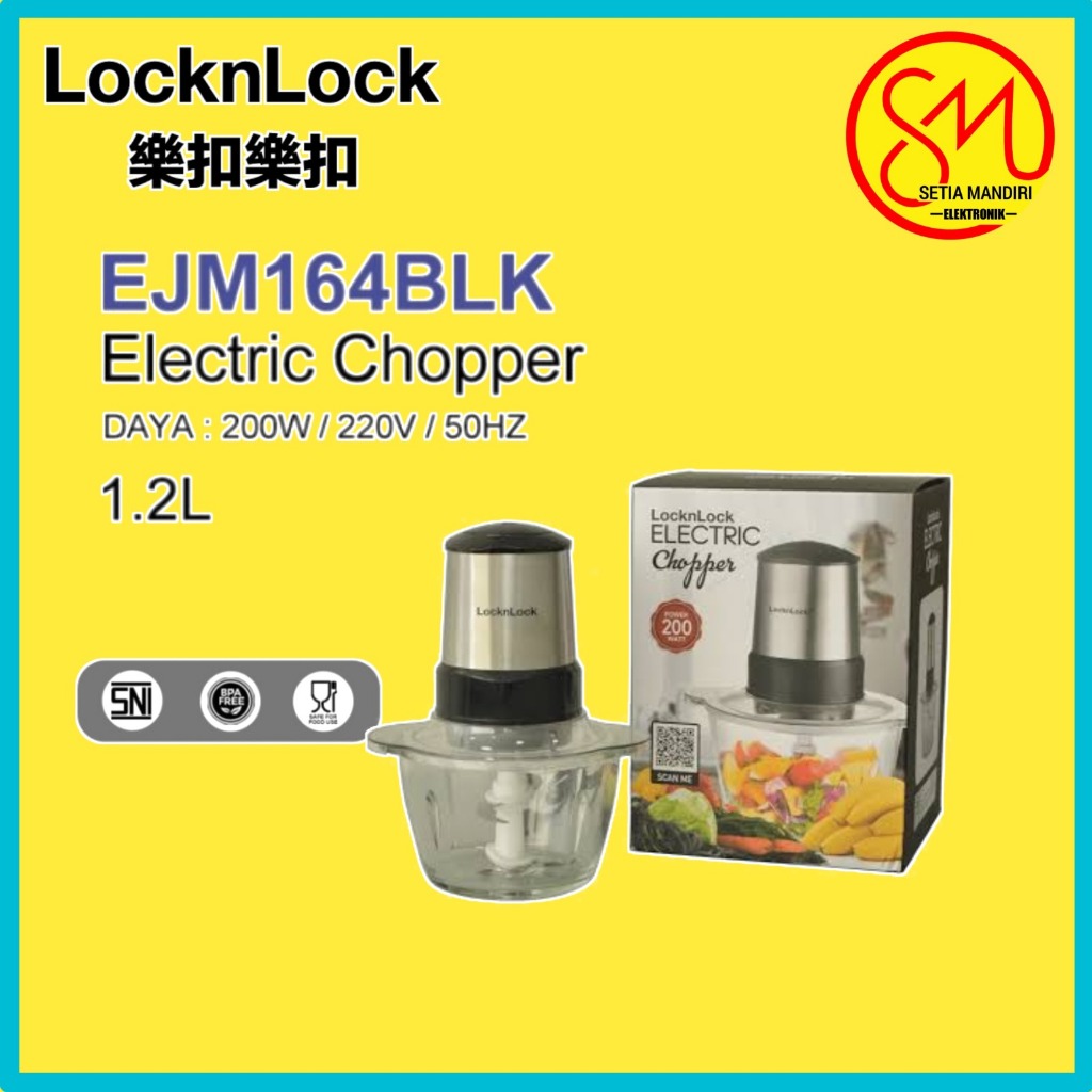 Jual Lock & Lock Food Chopper 1.5L Black 200W - EJM164BLK | Shopee ...