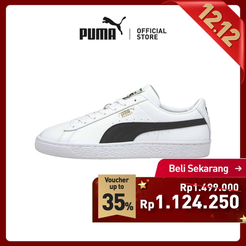 Jual PUMA Sepatu Basket Classic XXI Pria White-Black | Shopee Indonesia