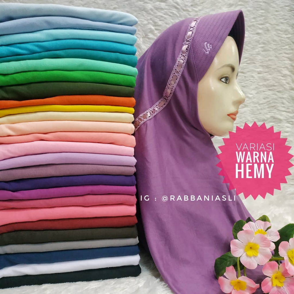 Jual RABBANI Kerudung Hijab Jilbab Sekolah Instan HEMY Size XL Warna ...
