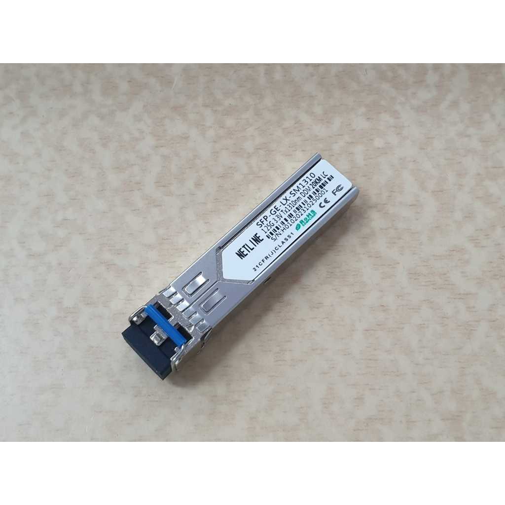 Jual Netline SFP Fiber Optic Tranceiver LC Dual Fiber Single Mode 20KM ...