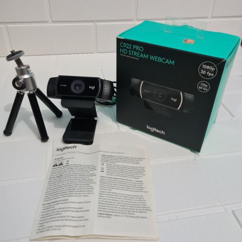 Jual Logitech C922 Pro HD Webcam Fungsi Normal | Shopee Indonesia