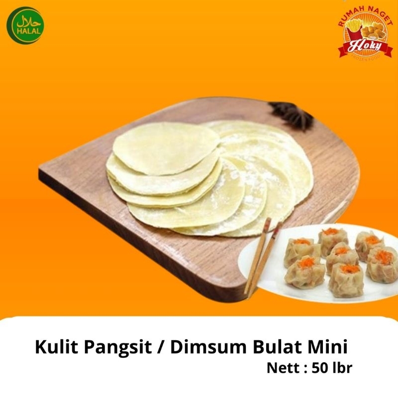 Jual Kulit Dimsum / Pangsit Bulat Mini isi 50lbr | Shopee Indonesia