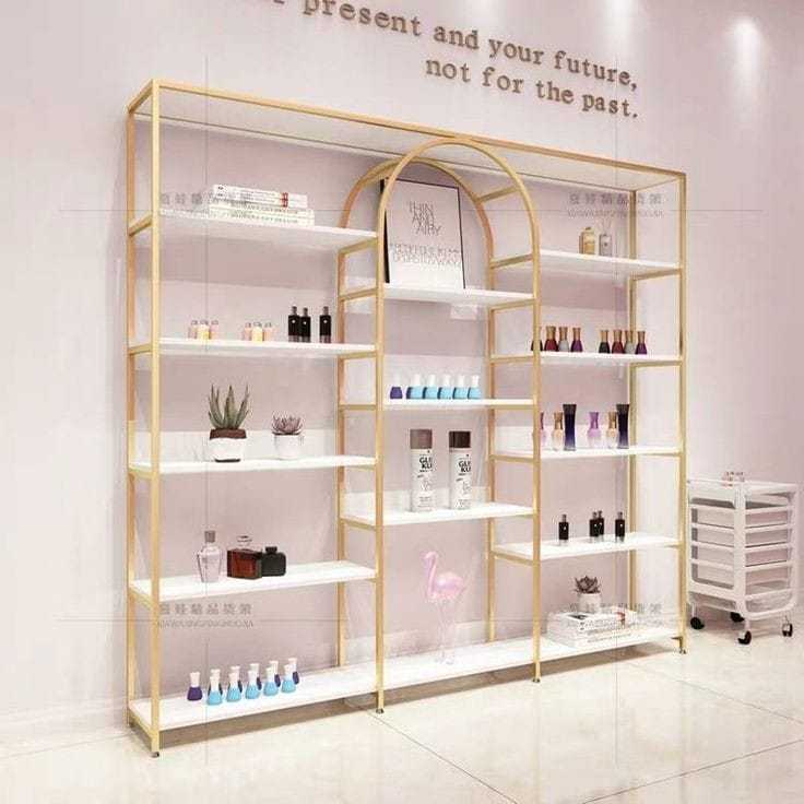 Jual Rak Etalase Bunko Bahan Besi Holo TOP Kayu Lapis HPL Motif Marble ...