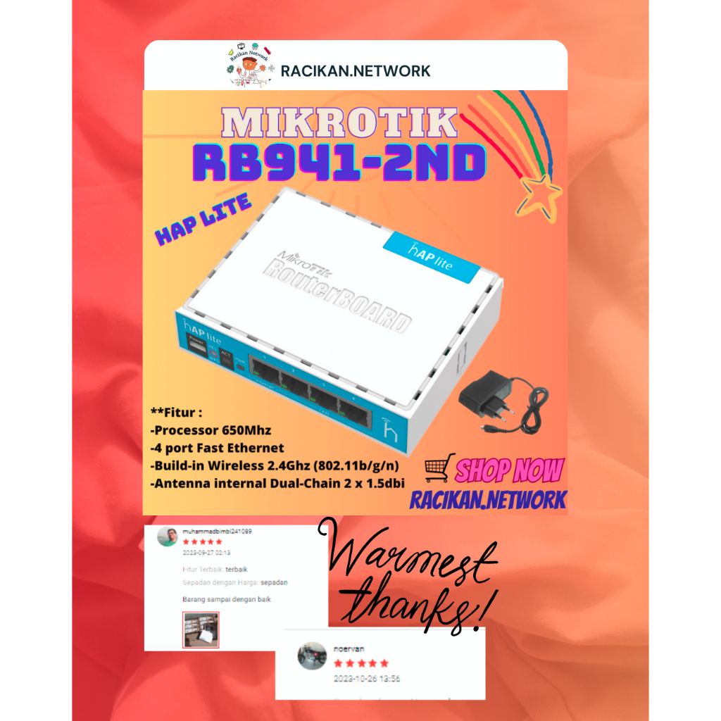 Jual Mikrotik RB941-2nD hAP lite | Shopee Indonesia