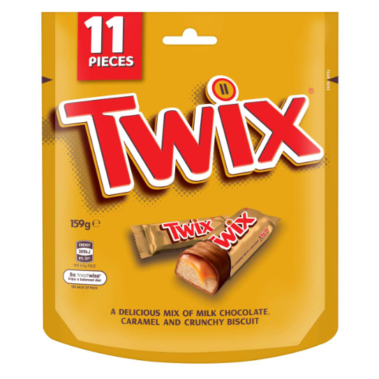 Jual Twix Milk Chocolate Party Share Bag 11 Pieces 159g Australia ...
