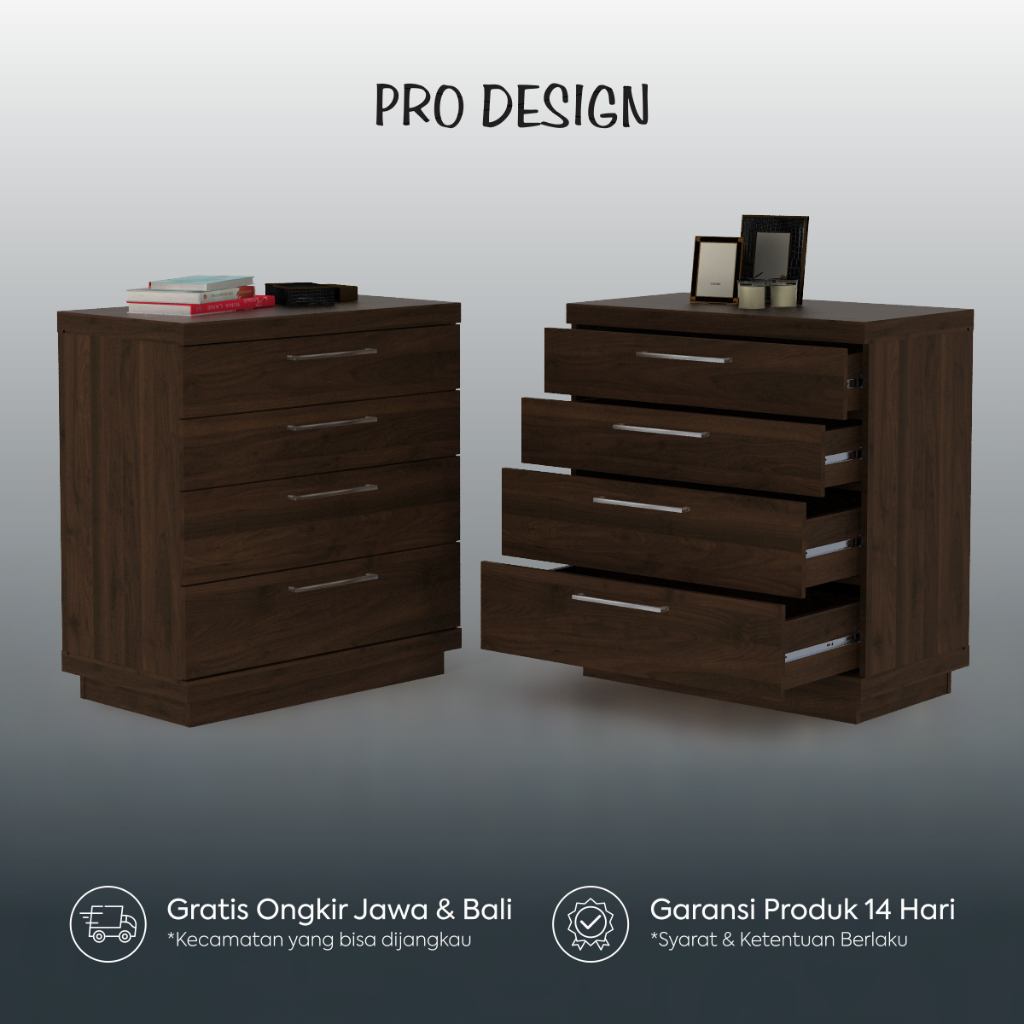 Jual Pro Design Patron PATCD 80 Lemari Laci / Pedestal | Shopee Indonesia