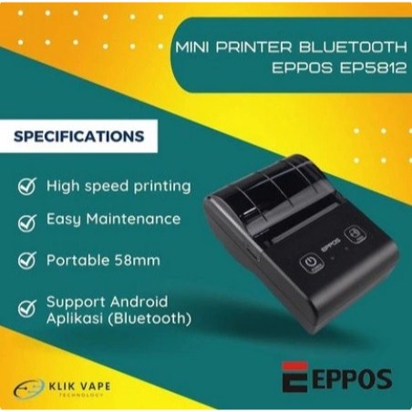 Jual Mini Printer Bluetooth EPPOS EP5812 | Shopee Indonesia