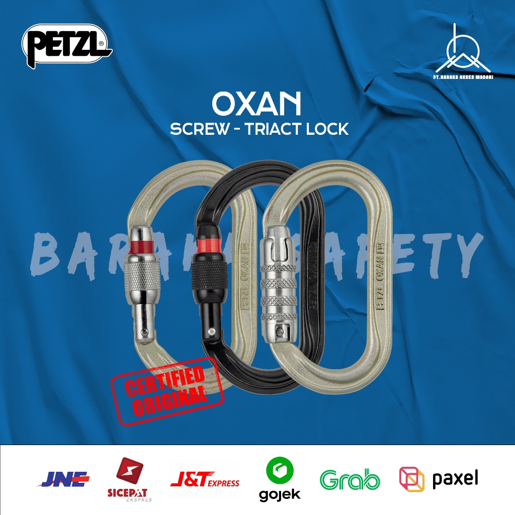 Jual PETZL OXAN TRIACT LOCK High-Strength Oval Carabiner for ...