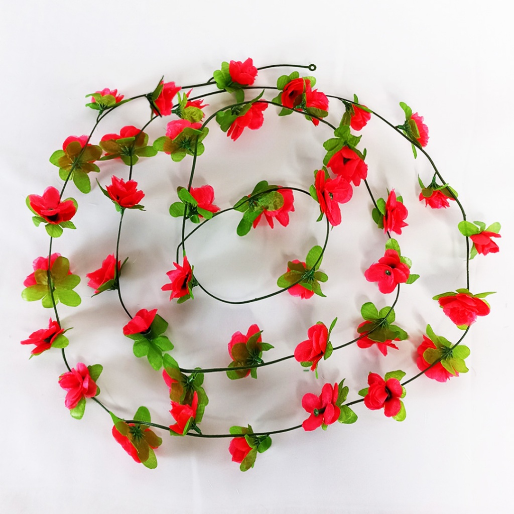 Jual BG / COD / Bunga Rambat Palsu Bunga Juntai Imitasi Mawar Rose ...