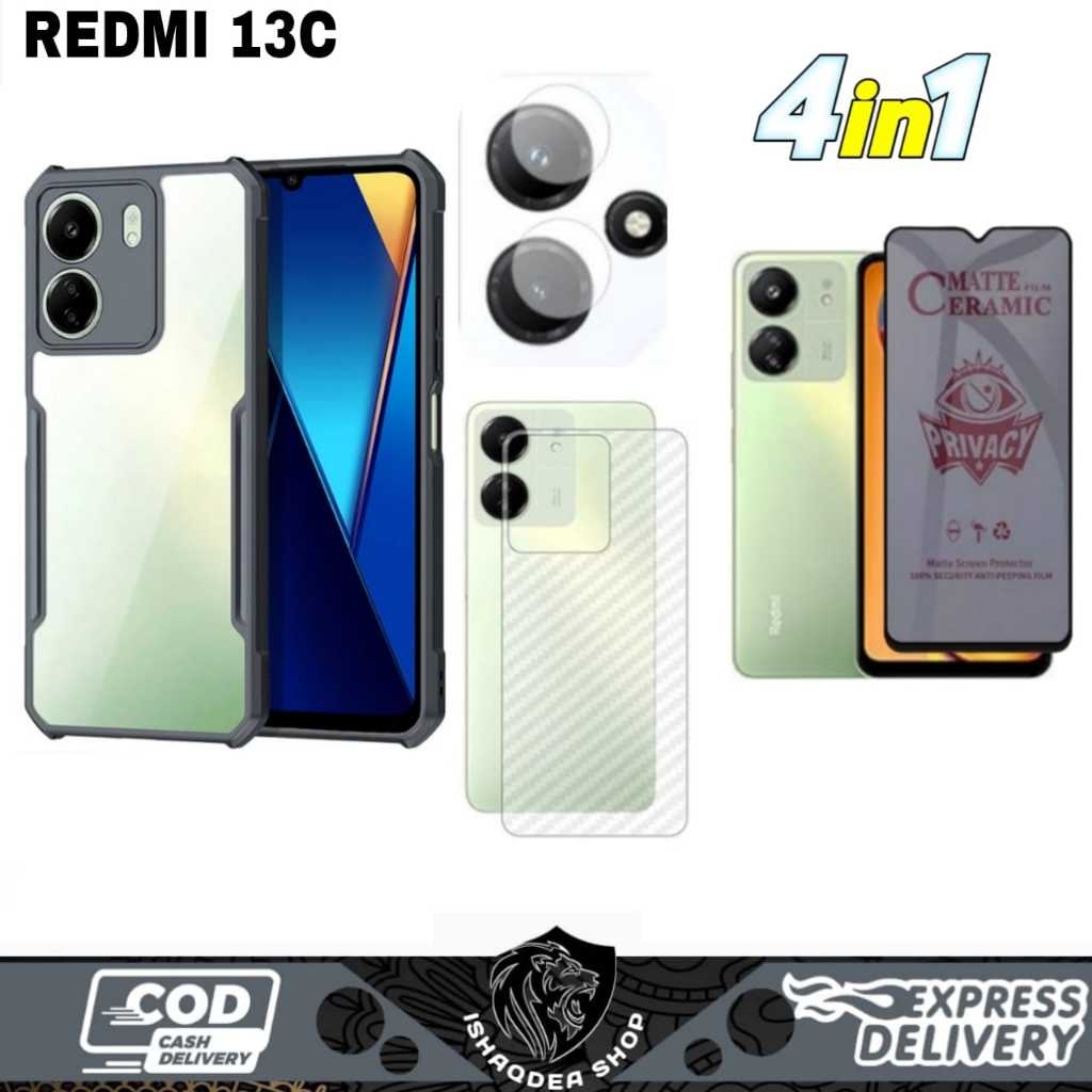 Jual 4in1 CASE SHOCKPROOF REDMI A3 13C POCO C65 X6 12 4G 12C A2 A1 10C 10A 10 10 PRIME 9A 9 9C ...