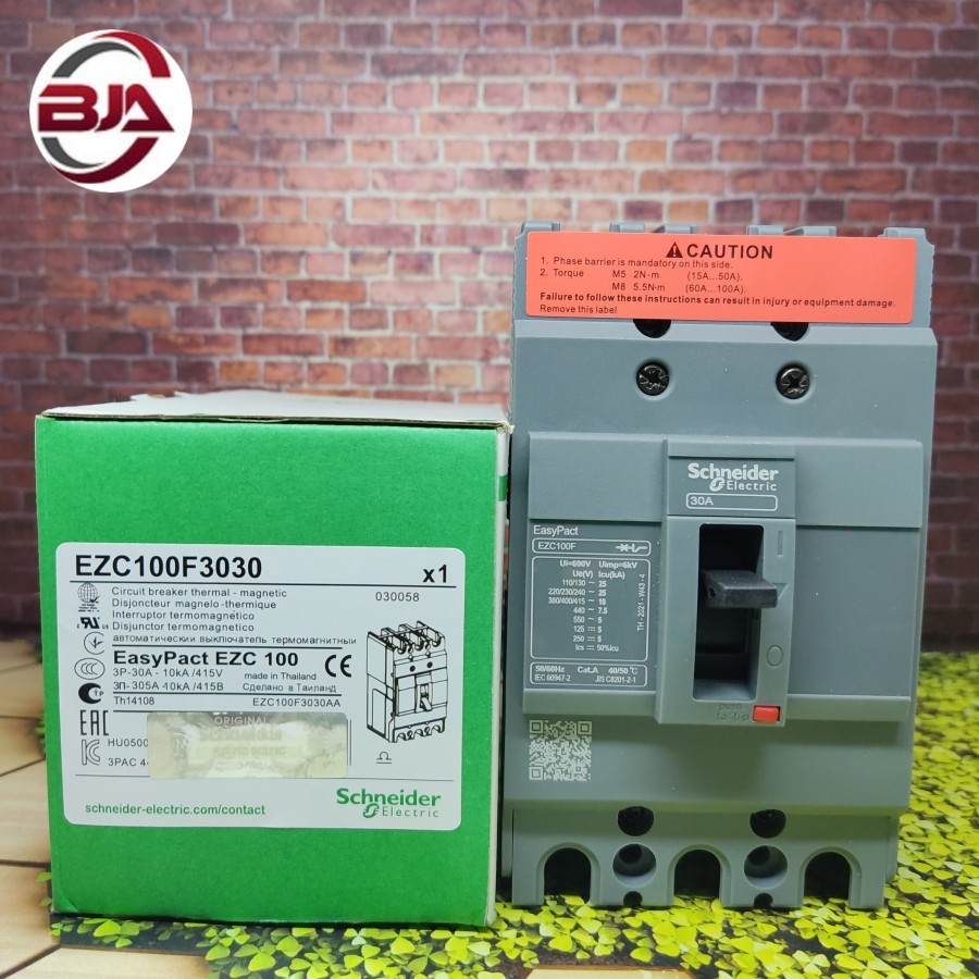 Jual MCCB breaker Schneider Elektrik EZC100F 3P 30A 3phase 30 A EZC100F3030 | Shopee Indonesia