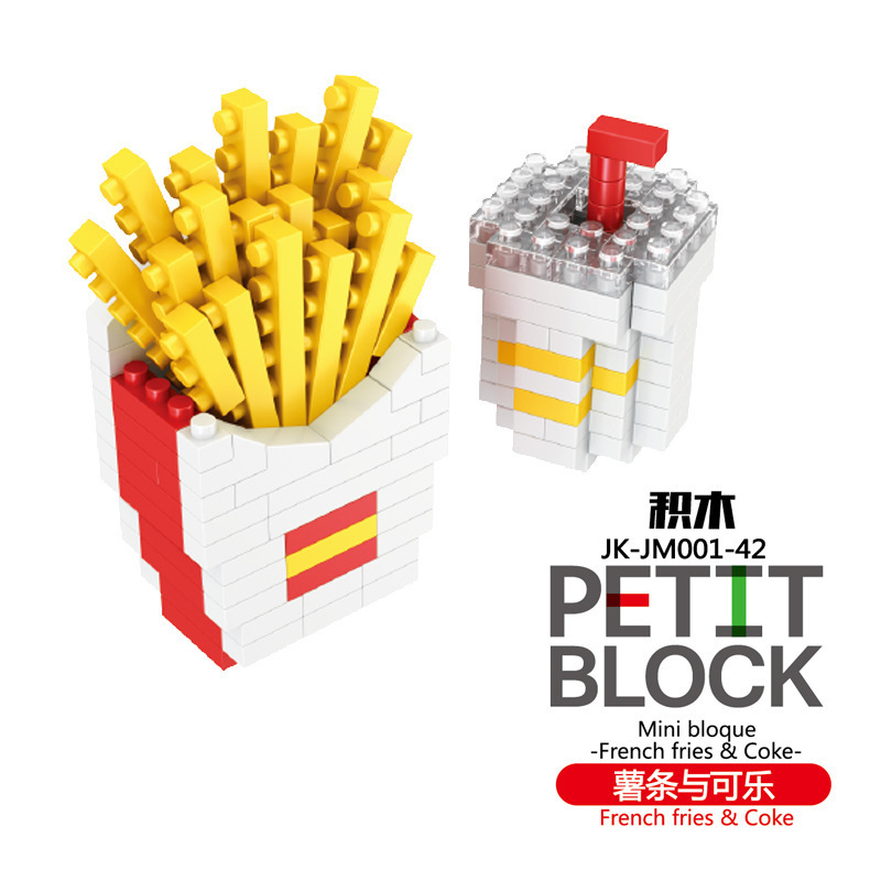 Jual Petit Nano Block Food Series DIY Nanoblock makanan Kentang burger ...