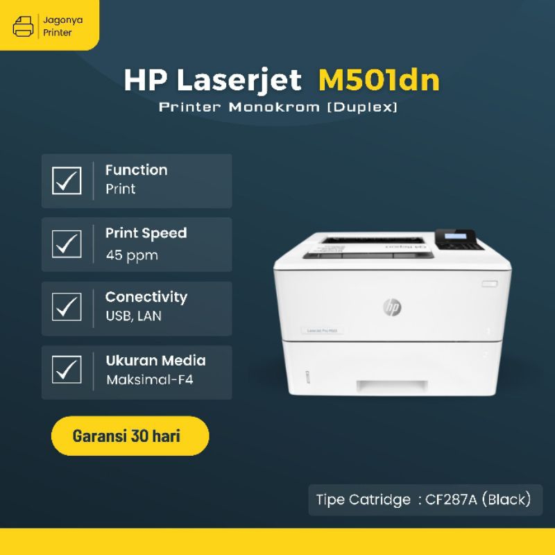Jual Printer HP Laserjet Pro M501dn Monokrom | Shopee Indonesia