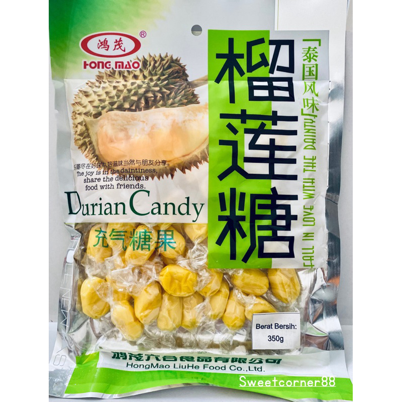 Jual HONGMAO PERMEN LUNAK RASA DURIAN 350G / DURIAN CANDY/ MANISAN ...