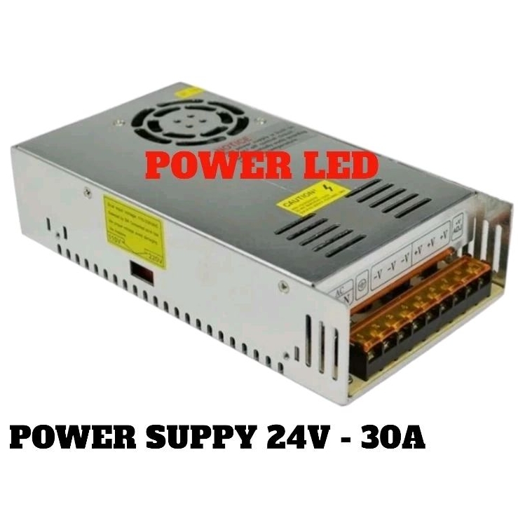 Jual POWER SUPPLY ADAPTOR SWITCHING 24V 30A FAN TRAFO 24 VOLT 30 AMPERA | Shopee Indonesia
