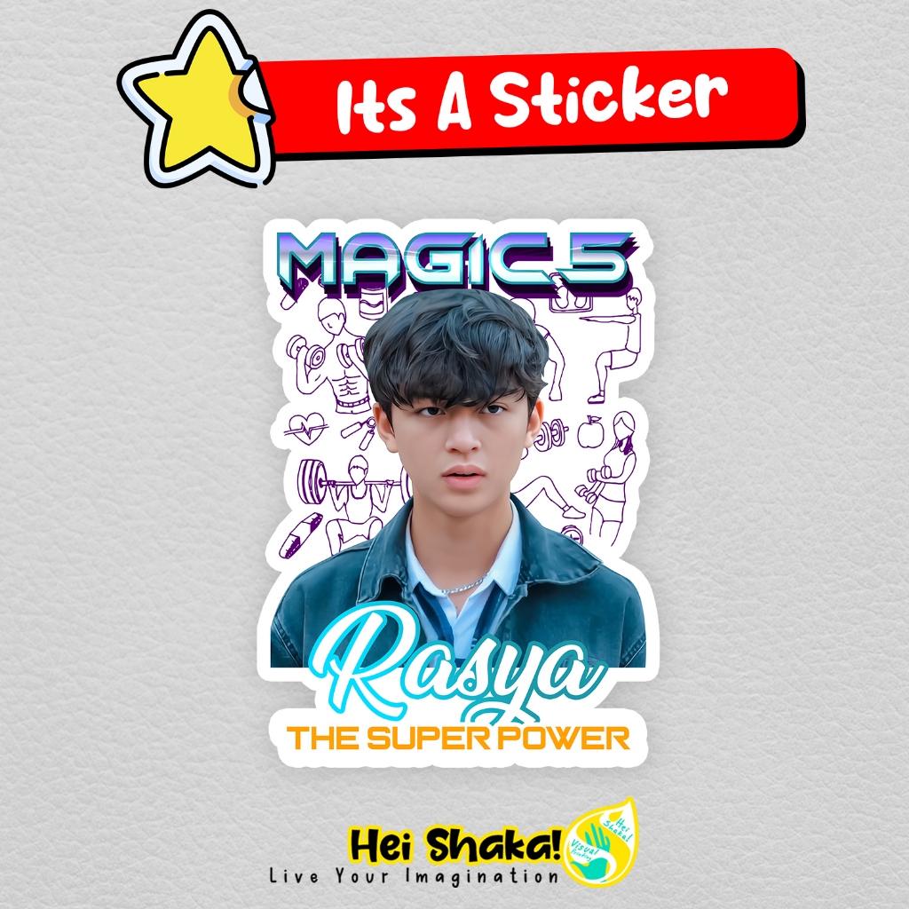 Jual Stiker Rasya The Super Power Magic 5 Sticker Bahan Vinyl Anti Air ...