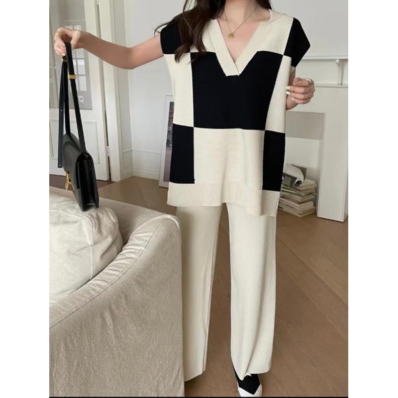 Jual FS - NADIN KNITE ONE SET STELAN RAJUT WANITA KOREAN | Shopee Indonesia