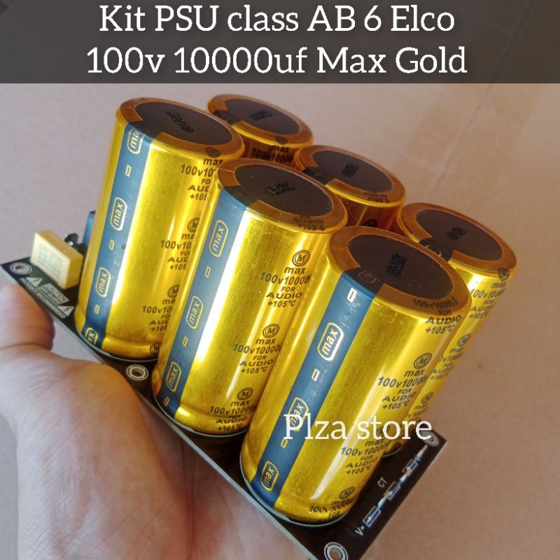 Jual Kit PSU 6 Elco 100v 10000uf Max Gold original PSU class AB isi 6 ...