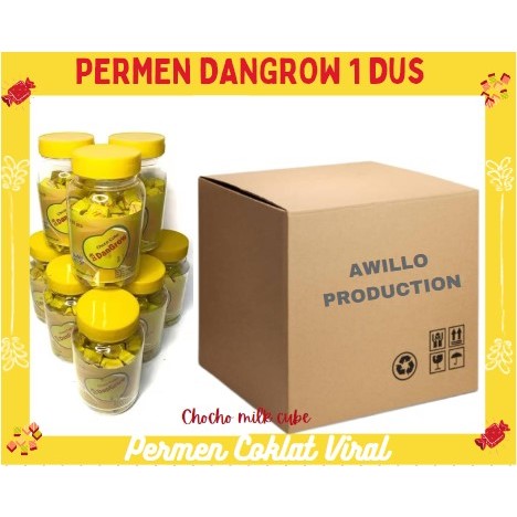 Jual DANGROW CANDY CUBE / PERMEN SUSU PREMIUM VIRAL / 1 DUS 48 TOPLES ...