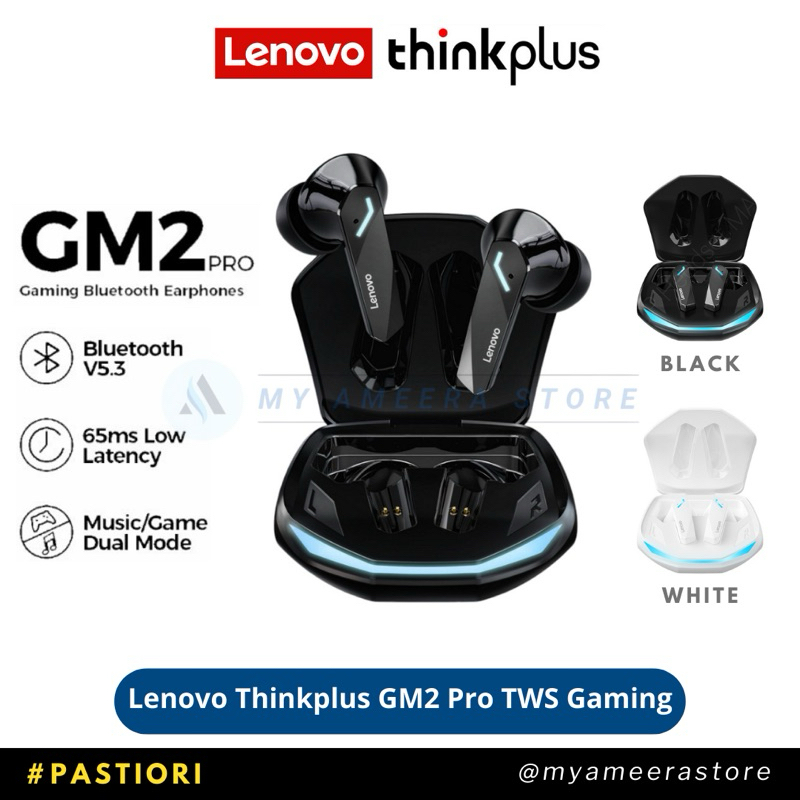 Jual Lenovo Thinkplus GM2 Pro TWS Gaming No Delay True Wireless Earphone Headset Bluetooth with ...
