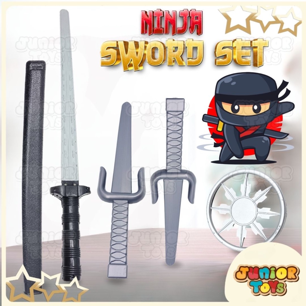 Jual Mainan Pedang Pedangan Ninja Sword Set Pretend Toys | Shopee Indonesia