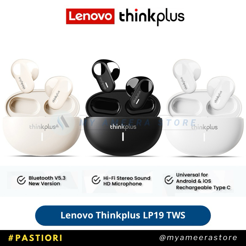 Jual Lenovo Thinkplus LP19 TWS True Wireless Earbuds In-Ear Earphone ...