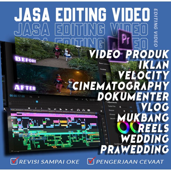 Jual JASA EDITING VIDEO IKLAN REELS PRODUK PREWED WEDDING | Shopee ...