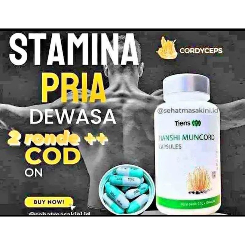 Jual TIENS MUNCORD KAPSUL SUPLEMEN STAMINA PRIA ORIGINAL OBAT KUAT TAHAN LAMA 100% ORIGINAL ...