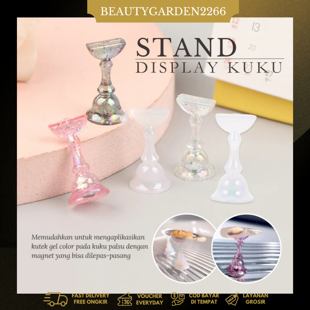 Jual [ COD ] 1Pcs Stand Display Kuku Palsu Magnetik Untuk Salon ...