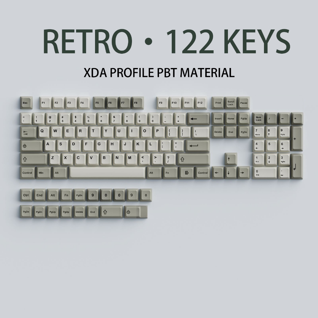 Jual ZIFRIEND 141/133/124 Keys XDA Profile PBT Keycaps Set DIY Mechanical Keyboard Keycaps ...