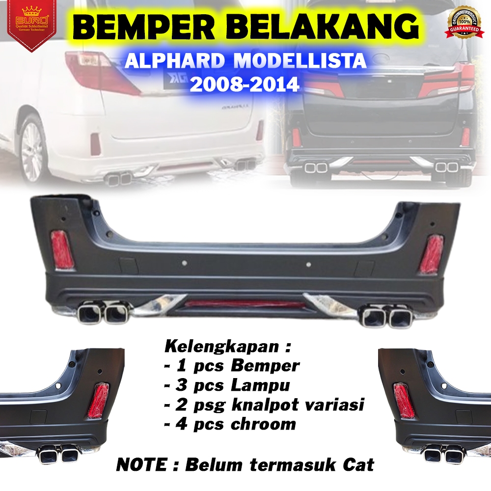 Jual Bemper belakang alphard vellfire 2009-2014 Rear Bumper Alphard ...