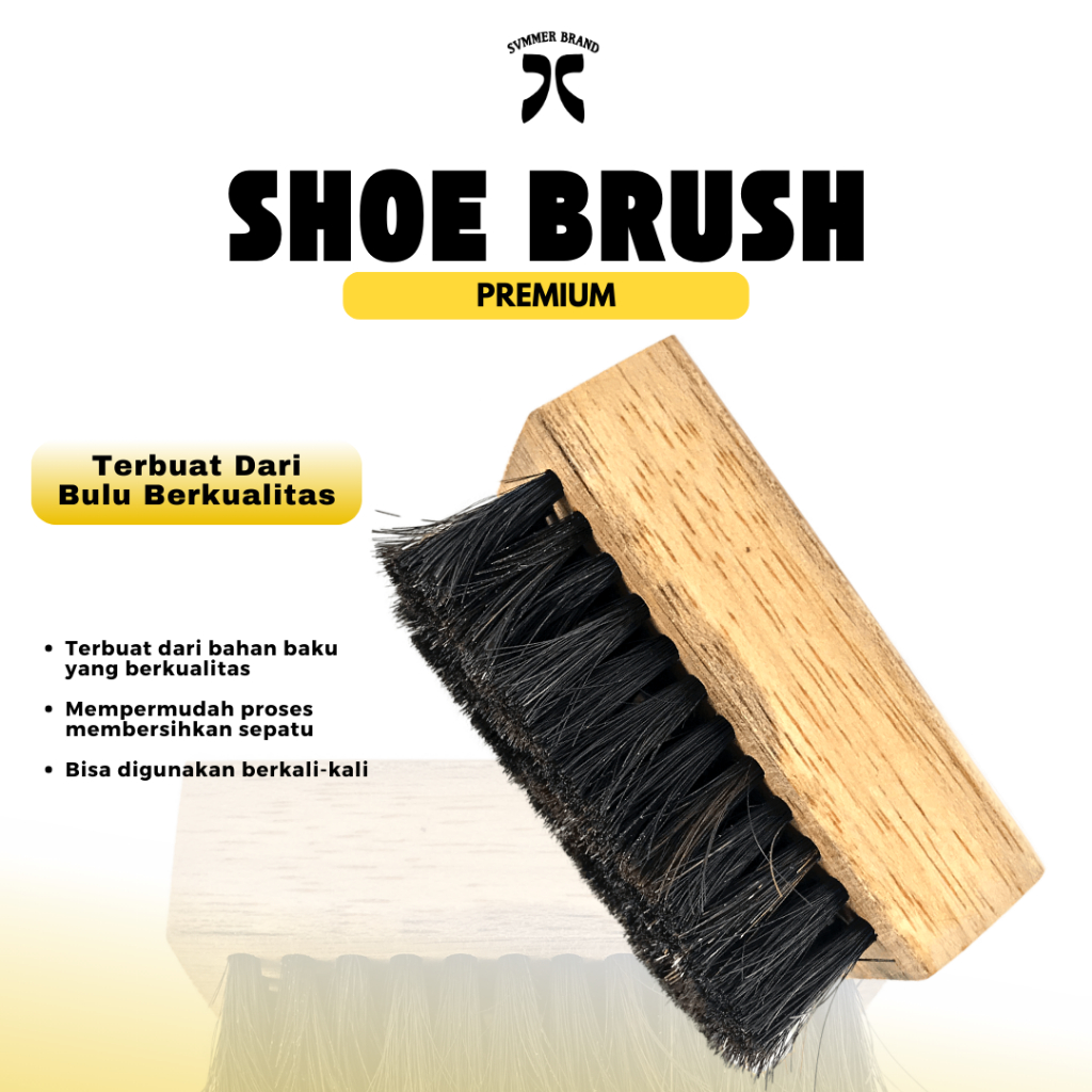 Jual SVMMER SHOES CARE Sikat Sepatu Shoe Brush Standard Premium ...
