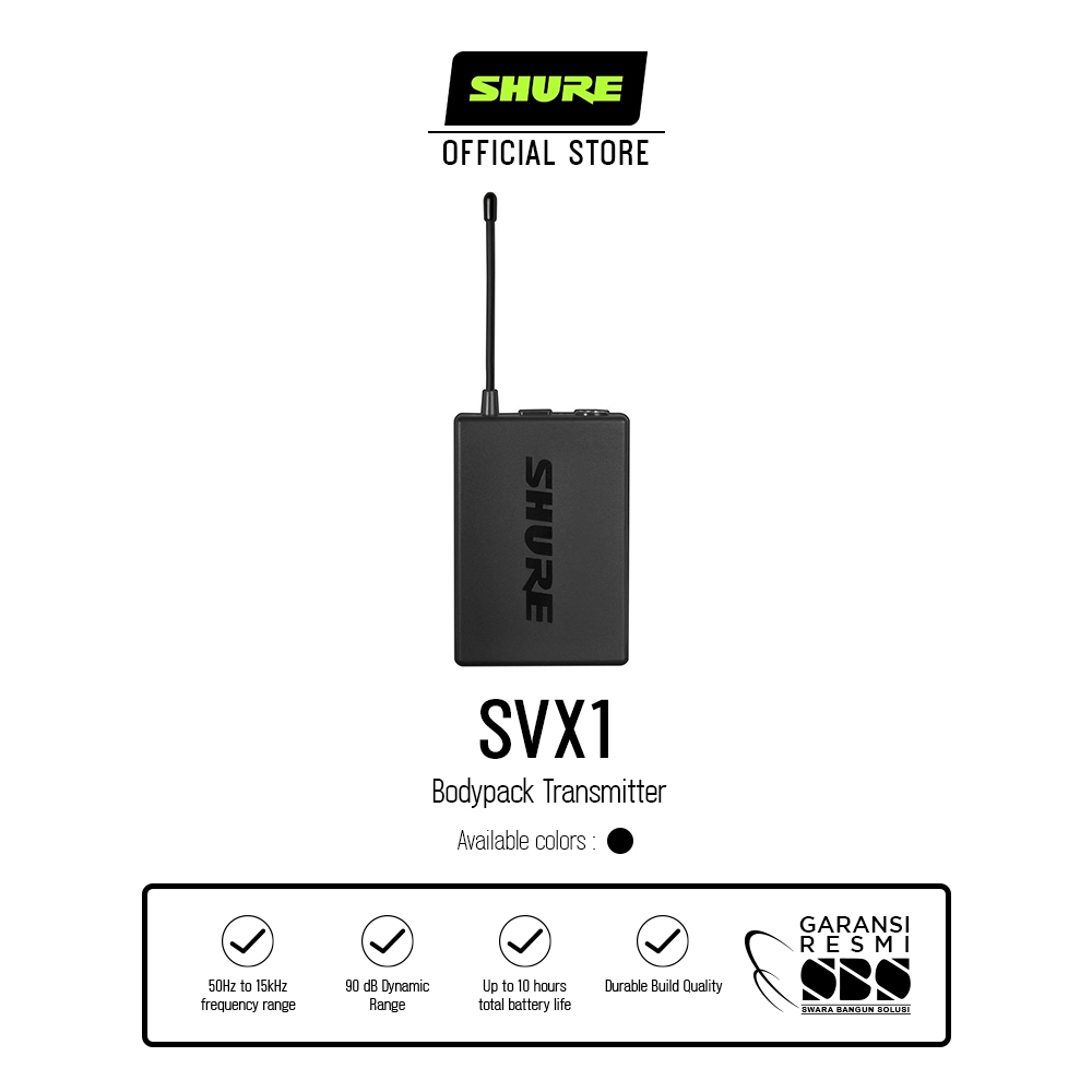 Jual Shure SVX1 Bodypack Transmitter | Shopee Indonesia