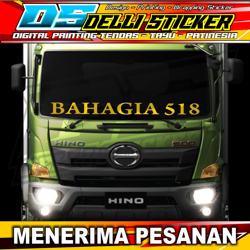 Jual Stiker Cutting Nyala Kaca Depan Hino 500 - Stiker Kaca Ukuran 175x15cm | Shopee Indonesia