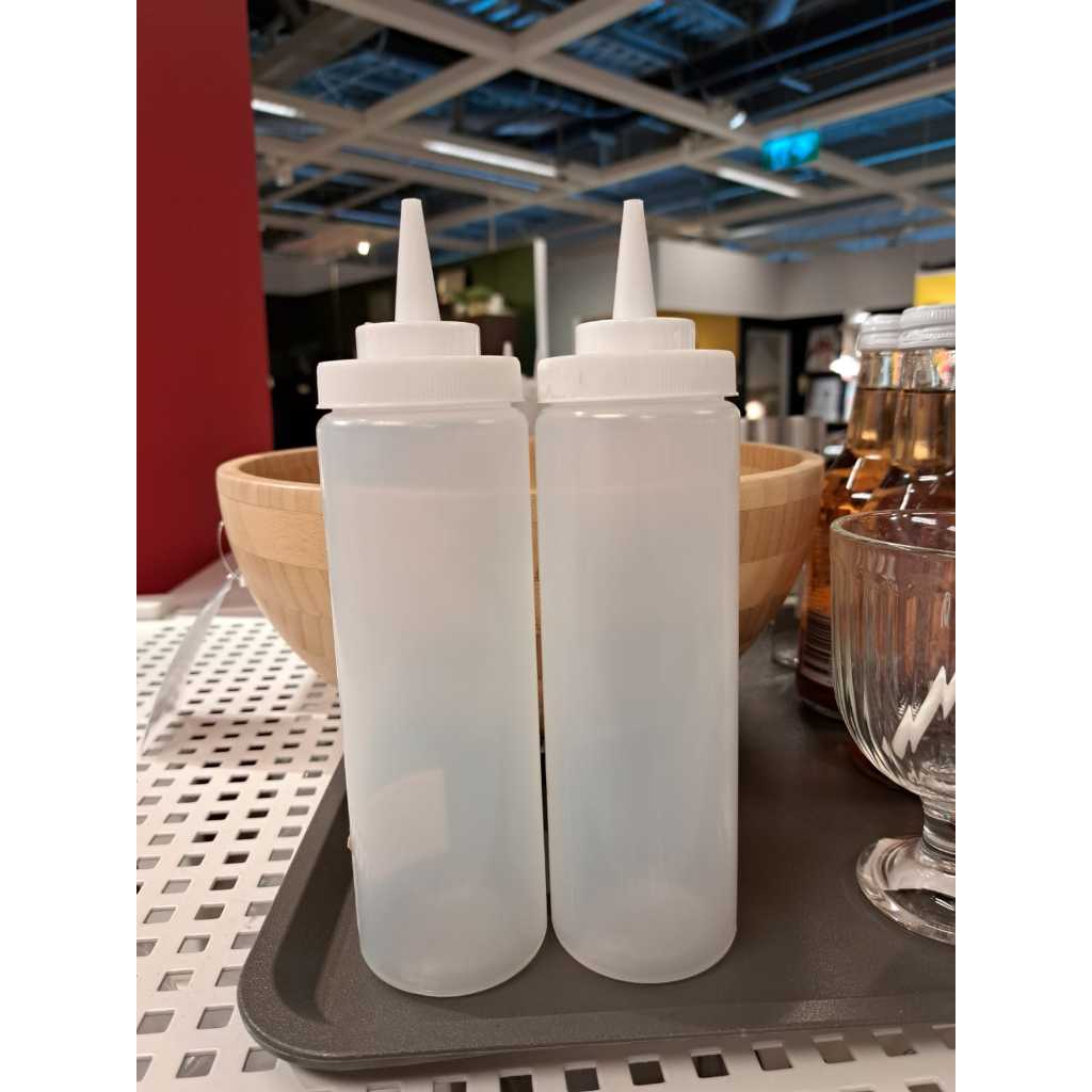 Jual botol saus putih pencet / squeeze bottle / Botol kecap / botol ...