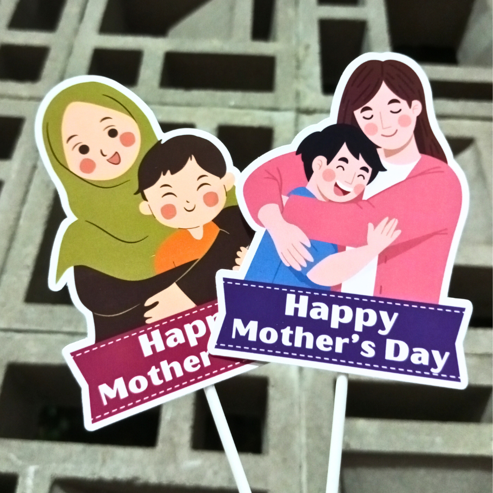 Jual [PREMIUM] Cake Topper HARI IBU Mother's Day Toper Kue Tumpeng ...