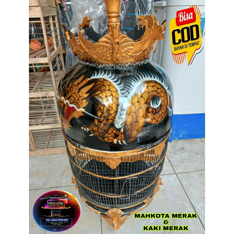 Jual Sangkar MERAK & KAKI MERAK+FREE CEPUK+ PACKING KAYU | Shopee Indonesia