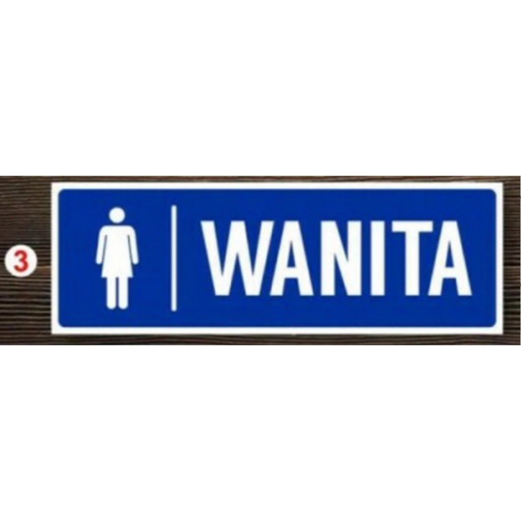 Jual stiker vinyl 8x23cm RUANG TOILET sign rambu k3 | Shopee Indonesia
