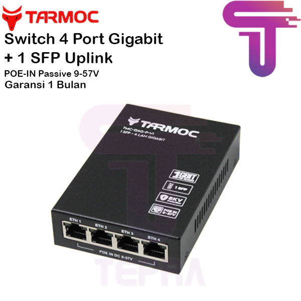 Jual Switch 4 Port Gigabit POE + 1 SFP Uplink | Switch Hub 4 Port ...