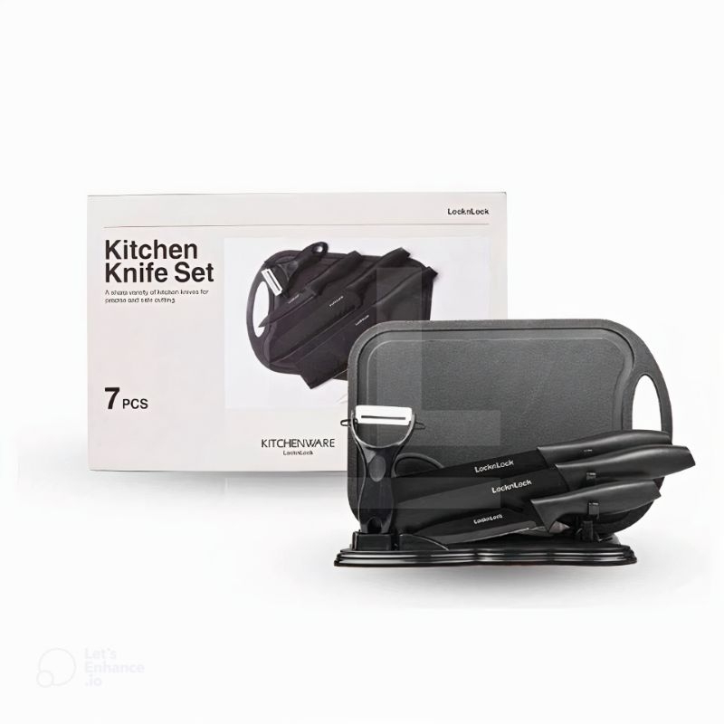 Jual Lock n Lock Knife Set 7 Pcs Set Pisau Dapur dan Talenan Locknlock ...