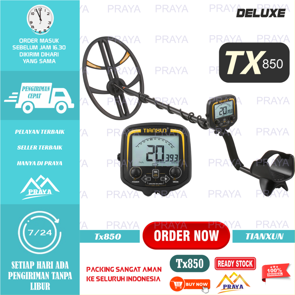 Jual TX850 PROFESSIONAL METAL DETECTOR UNDERGROUND ALAT PENCARI EMAS TX ...