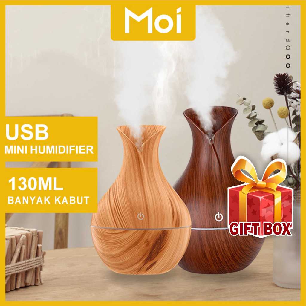 Jual Moi 130ML Humidifier Diffuser Aromatheraphy | Shopee Indonesia