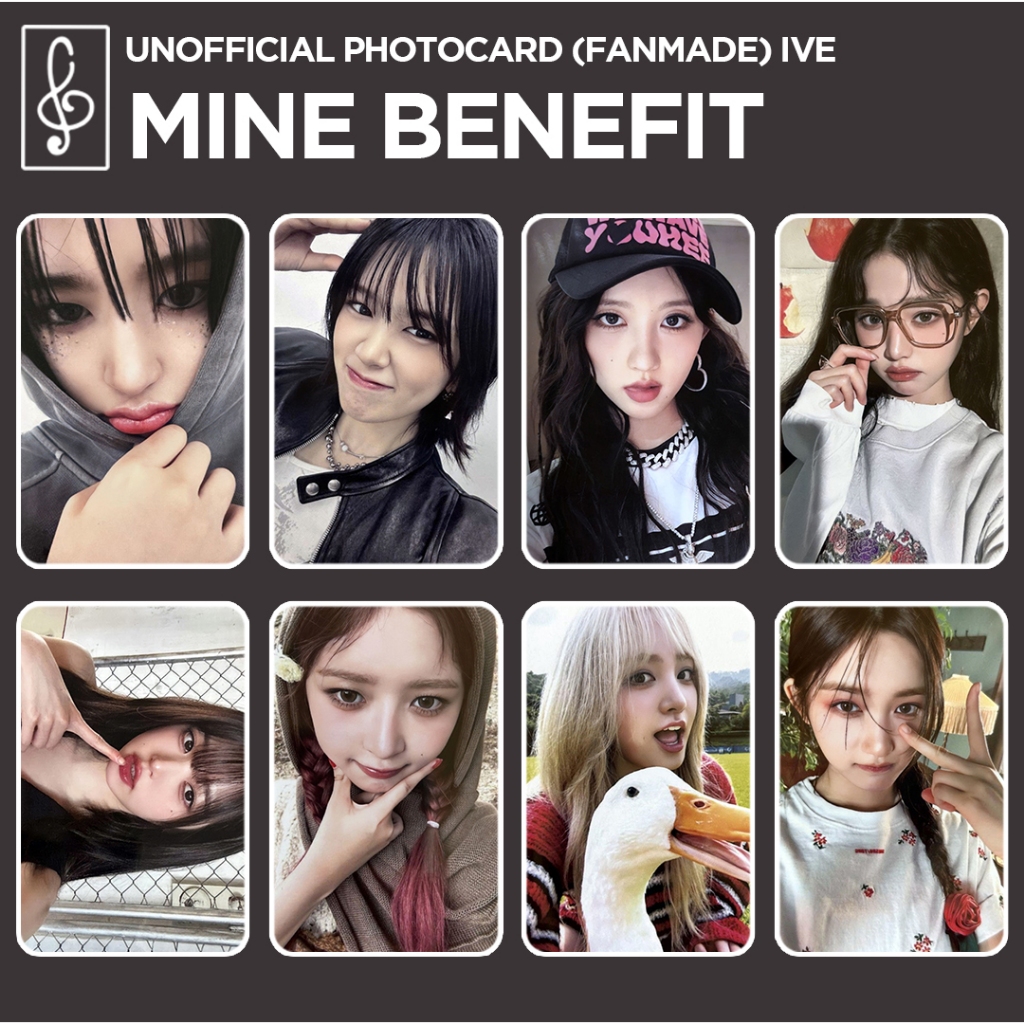 Jual [IVE] MINE BENEFIT PHOTOCARD UNOFFICIAL | Shopee Indonesia