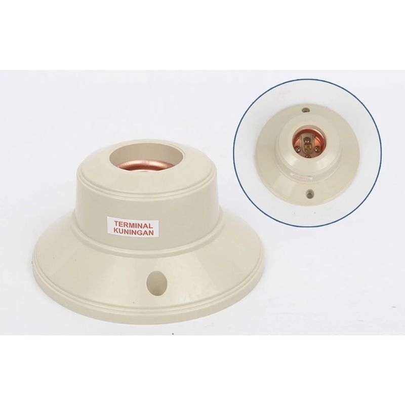 Jual FITTING LAMPU PLAFON FITTING TEMPEL BULAT BROCO | Shopee Indonesia