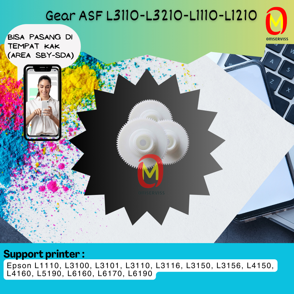 Jual GEAR ASF EPSON L1110/L3110/L3150/L1210/L1250/L3210/L3250 | Shopee ...