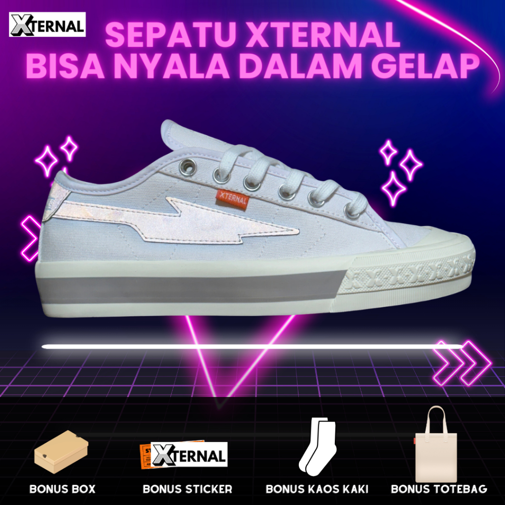 Jual Sepatu Xternal Sepatu Sneakers Casual Pria Lokal Brand Terbaru ...