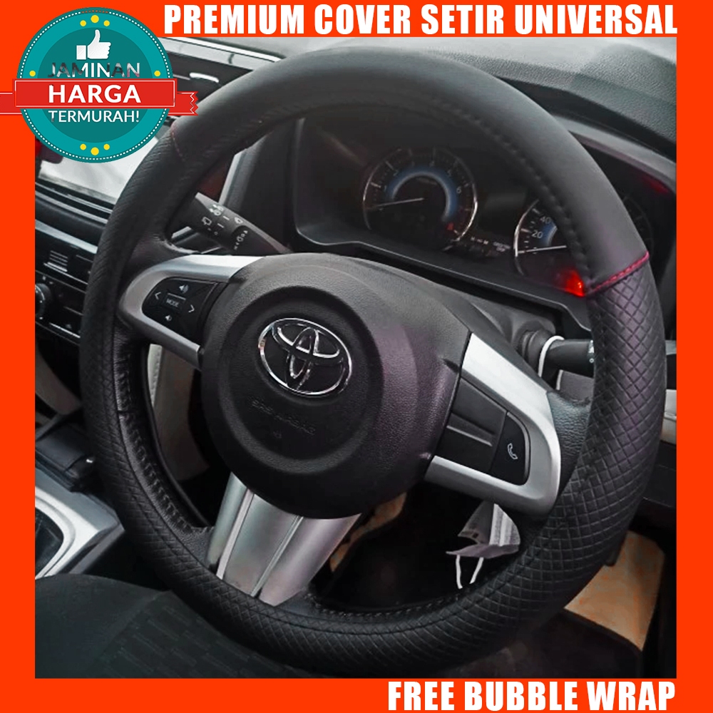 Jual Cover Setir Mobil Kulit Sarung Stir Universal Car 38 CM - Avanza ...